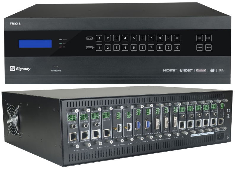 FMX16 ::: เครื่องสลับสัญญาณภาพ แบบเลือกจำนวนช่องเข้าออกเองได้ ...